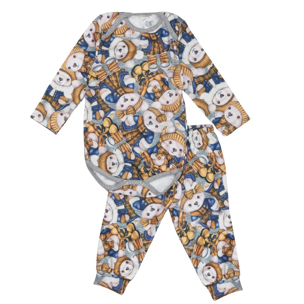 Kit Body Bebê 2 Peças Stuart Little -Branco - Look Infantil