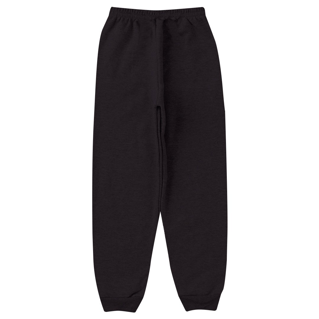 Calça Moletom Unissex Cor Lisa Preto