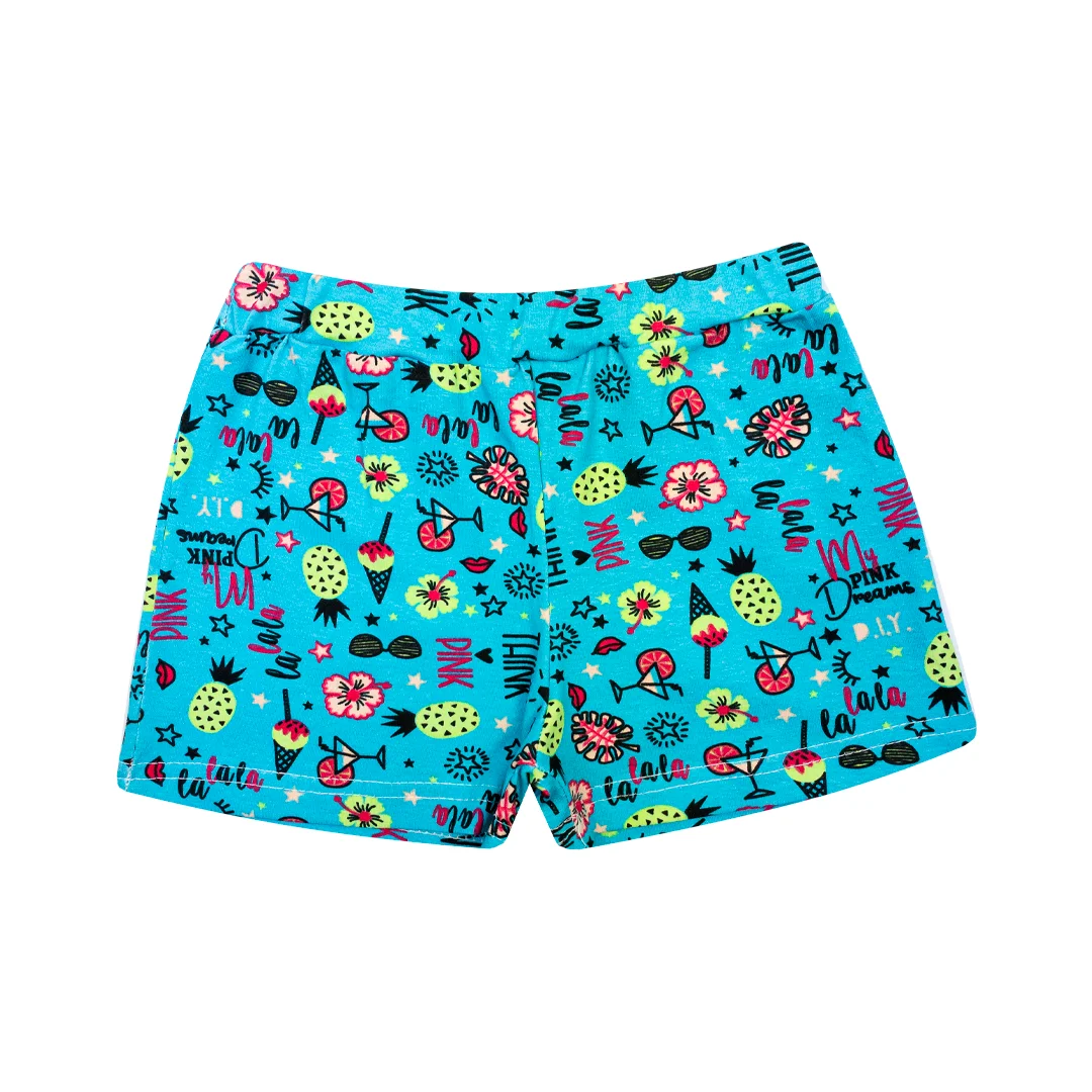 Shorts Menino Básico - Cor Azul